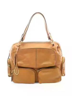 TOD'S 2000s Multi-pocket Tote Bag - Brown
