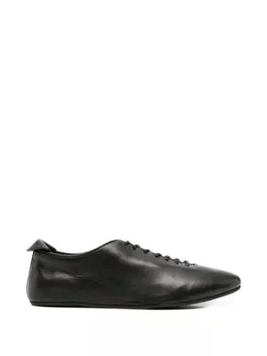 Jacquemus Leather Lace-up Sneakers - Black