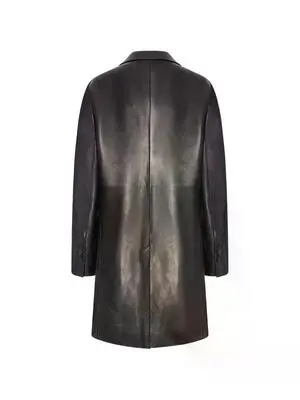 TOM FORD Double-breasted Calf Leather Coat