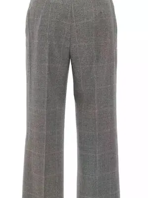 Max Mara Prince Of Wales Check Wide-leg Trousers