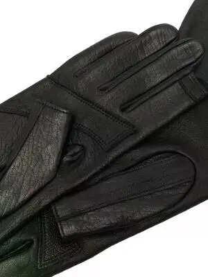 Rick Owens Asymmetric Leather Gloves