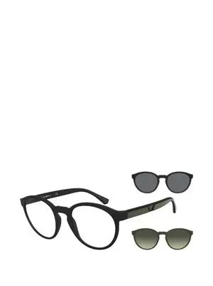 Emporio Armani Round-frame Clip-on Glasses