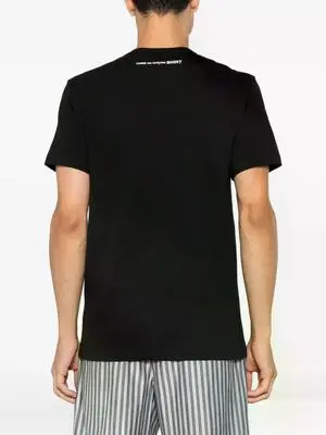 Comme Des Garçons Logo-print Cotton T-shirt - Black