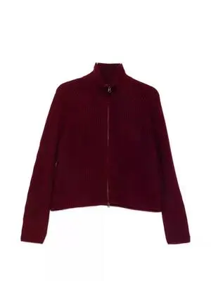 LISA YANG Sadie Ribbed-knit Zip-up Cardigan