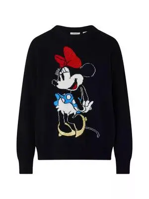Liu Jo Mrs Mouse Wool Jacquard Sweater - Black