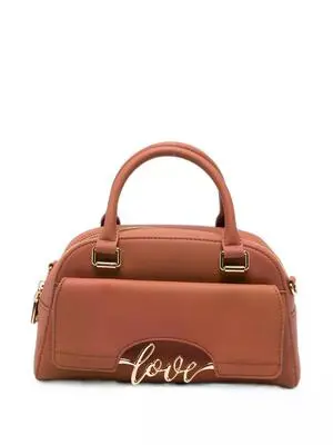 Moschino Logo-plaque Tote Bag - Brown
