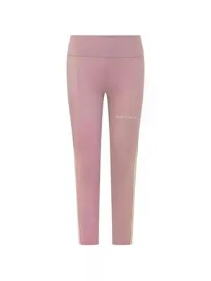 Palm Angels Logo-print Side-stripe Leggings - Pink