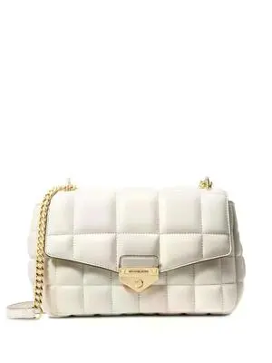 Michael Kors Soho Large Quilted Shoulder Bag - Neutrals