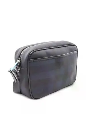 Burberry Leather Check Pattern Shoulder Bag