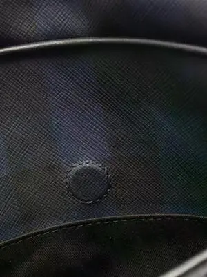 Burberry Leather Check Pattern Shoulder Bag