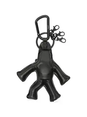 INNERRAUM Leather-padded Keychain - Black