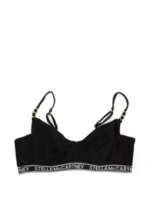 Stella McCartney Logo-underband Underwired Bra - Black