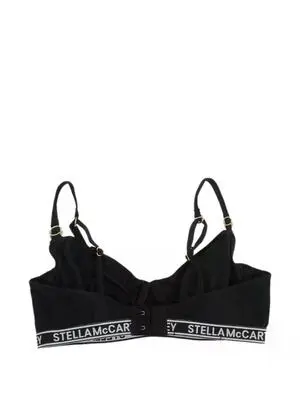 Stella McCartney Logo-underband Underwired Bra - Black