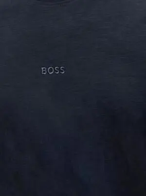BOSS Logo-embroidered Sleeveless Cotton T-shirt