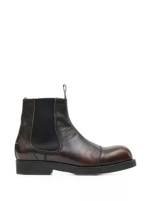 MAISON MARGIELA Brushed Leather Chelsea Boots