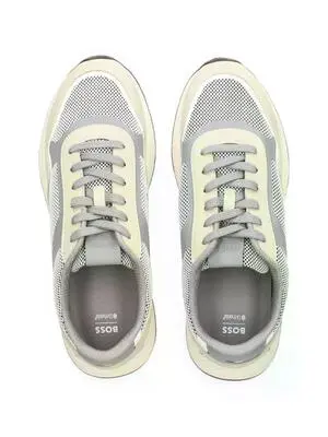 BOSS Lace-up Panelled Sneakers