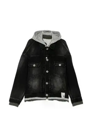 Mihara Yasuhiro Triple Layered Denim Jacket - Black