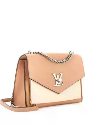 LOUIS VUITTON Mylockme Handbag Leather Bb Crossbody Bag - Neutrals