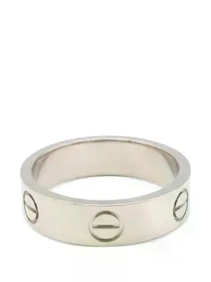 Cartier 18k White Gold Love Ring - Silver