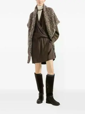 Brunello Cucinelli Mohair Knit Shawl