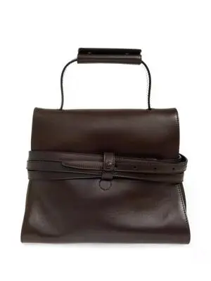 Moschino Tie Me Leather Tote Bag
