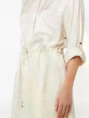 Liu Jo Jacquard-woven Drawstring Midi Dress