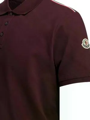 Moncler Logo-patch Striped Polo Shirt