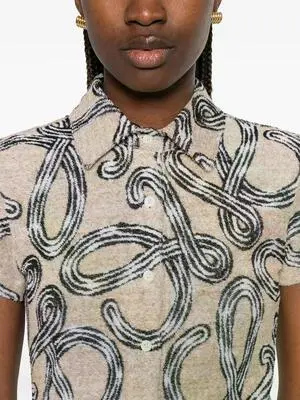 Loewe X Paula's Ibiza Anagram-print Shirt - Neutrals