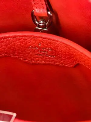 LOUIS VUITTON Capucines Bag Leather Pm Satchel