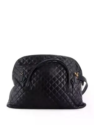 Saint Laurent Es Giant Quilted Leather Travel Bag - Black