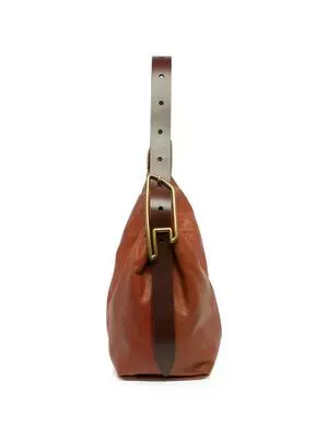 DIESEL® D-line Shoulder Bag In Shiny Leather