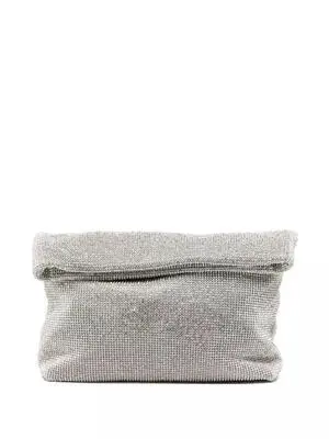 TWENTY FOURHAITCH Crystal Embellished Clutch Bag - Grey