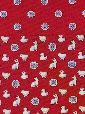FERRAGAMO Printed Silk Neck Tie