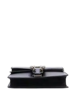 Gucci Dionysus Leather Mini Crossbody Bag - Black