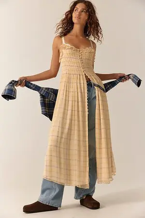 Free People Lennox Maxi Dress At - Butter Combo