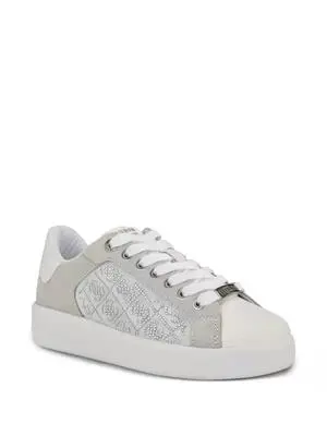 Guess Roki Rhinestone-embellished Low-top Sneakers - White