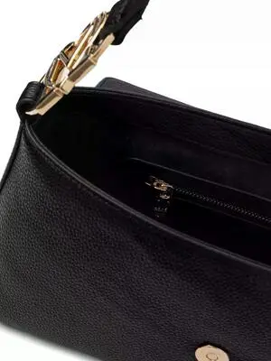 Moschino Logo-plaque Pebbled Tote Bag