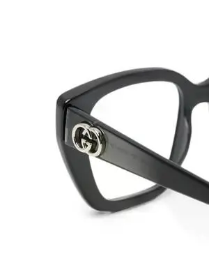 Gucci Interlocking-logo Square-frame Glasses