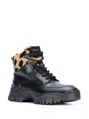 TOD'S Leopard Print Ankle Boots