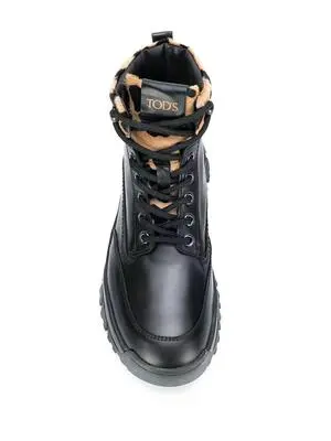 TOD'S Leopard Print Ankle Boots
