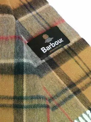 Barbour Tartan-check Fringed Scarf