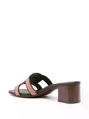 TOD'S Leather Two-tone Sandals - Pink