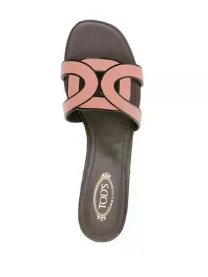 TOD'S Leather Two-tone Sandals