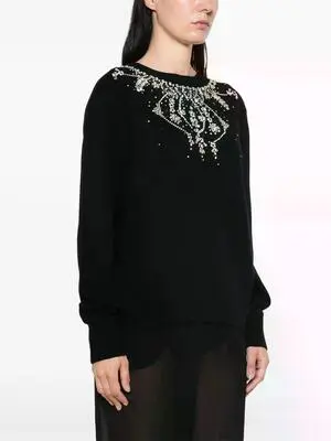 CIRCUS HOTEL Embellished Low-back Sweater