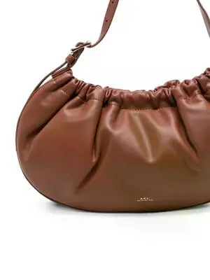 A.p.c. Ruched Shoulder Bag - Brown