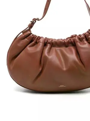 A.p.c. Ruched Shoulder Bag - Brown
