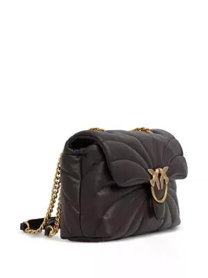 Pinko Large Love Quilted Leather Crossbody Bag