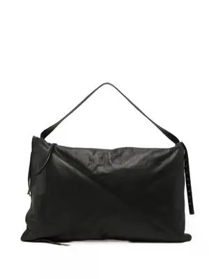 Isabel Benenato Oversized Panelled Leather Shoulder Bag