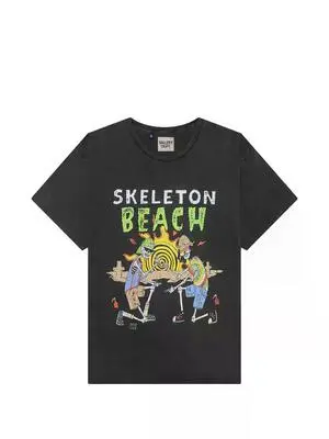 GALLERY DEPT. Skeleton Beach Glitter-logo T-shirt