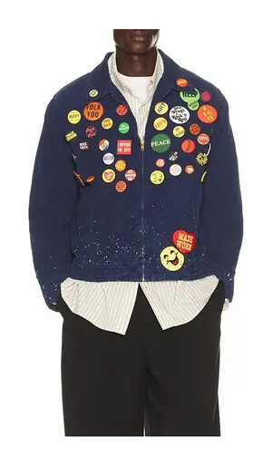 MadeWorn Button Ban Jacket In . Also